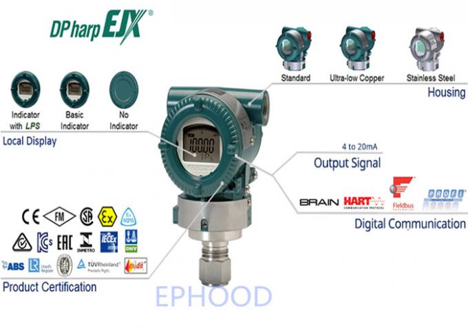 EJX530A Industrial Differential Pressure Flow Transmitter With Accurate ...