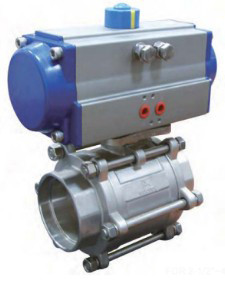 Thread Connection Pneumatic Operated Valve 316 Stainless Steel 1000psi